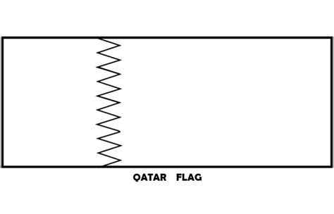 National Flag Of Qatar Coloring Page Download Print Or Color Online