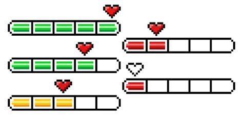 Pixel Art 8bit Loading Bar Concept Loading Or Installing Process Stock