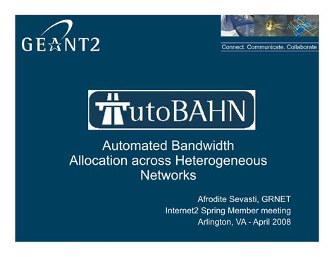 Pdf Automated Bandwidth Allocation Across Heterogeneous Networks · Connect Communicate