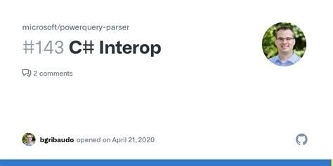 c interop · issue 143 · microsoft powerquery parser · github
