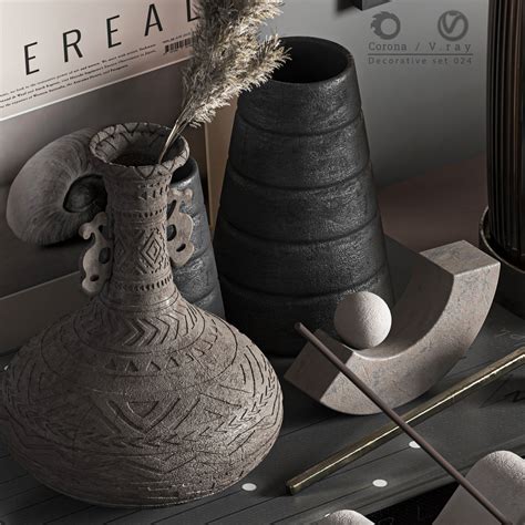 Decorative Set 024 3d Model Cgtrader