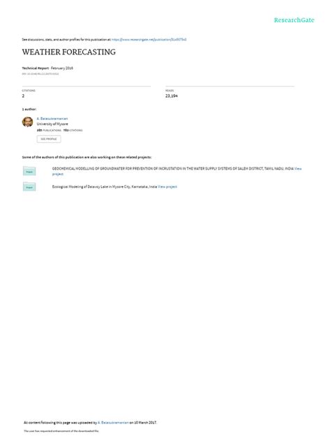 Weatherforecasting Pdf Weather Forecasting Meteorology