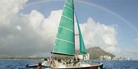 하와이 마이타이 카타마란 세일링 요트 투어