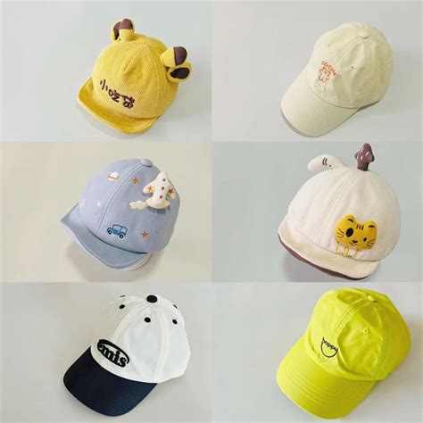 1 4岁春秋夏季童帽子可爱简约遮阳帽男童女童鸭舌帽防晒帽新款潮虎窝淘