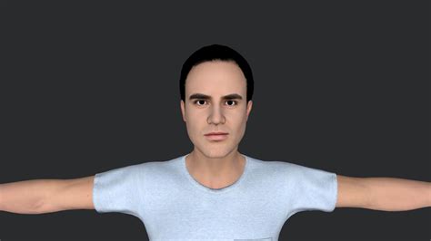 Joseph Balderrama Realistic Full Body Fully Rigged Character 3d Model