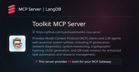 Toolkit Mcp Server Langdb