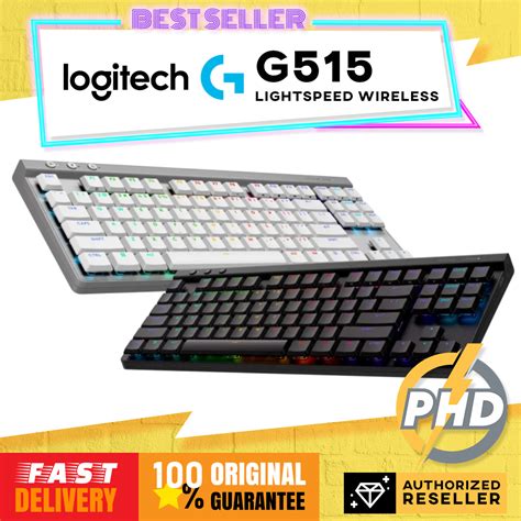 Logitech G515 Lightspeed Tkl Low Profile Wireless Gaming Keyboard Lightsync Rgb Thin