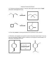 Organic Chemistry Reactions And Stereoisomers Weekend Problems Course Hero