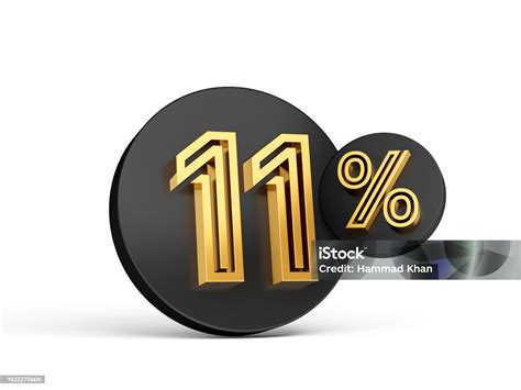 로얄 골드 모던 폰트 엘리트 3d 디지트 레터 11 블랙 3d 버튼 아이콘 3d 일러스트레이션에 열한 퍼센트 0명에 대한 스톡 사진 및 기타 이미지 Istock