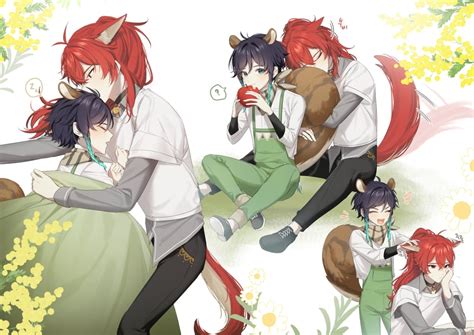 Venti And Diluc Genshin Impact Drawn By Kkopoli Danbooru