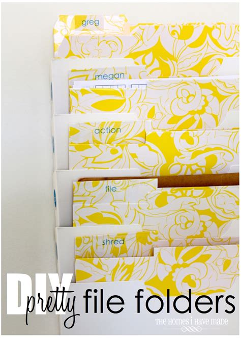 DIY Pretty File Folders Command Center Project The Homes I Have Made