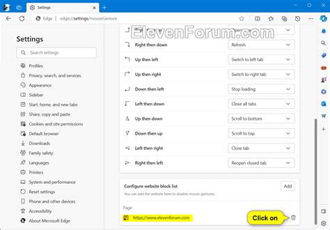 enable or disable mouse gesture in microsoft edge windows 11 forum