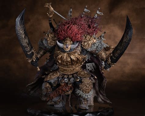 WF2023冬日本原型師針桐雙一帶來艾爾登法環魄力鉅作碎星拉塔恩GK模型 瘦弱愛馬也徹底再現