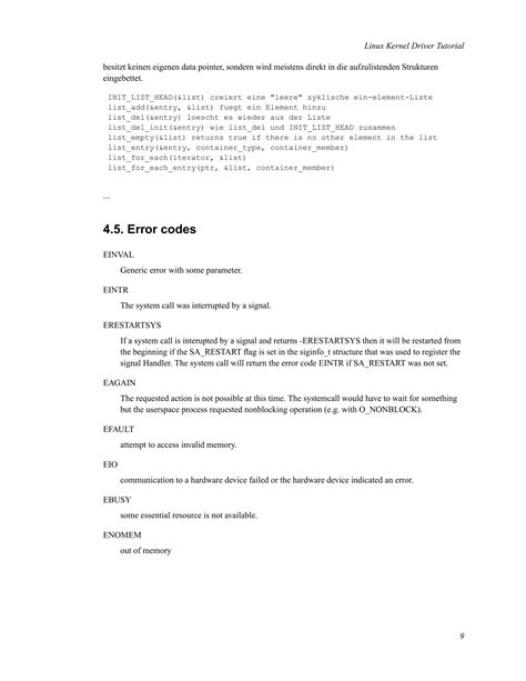 Linux Kernel Driver Tutorial Vorlesung Pdf