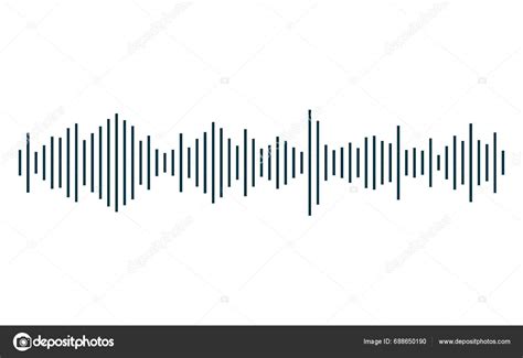 Audio Frequency Waveform Graphical Representation Voice Signal — Stock