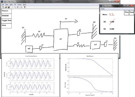 A Typical Vibratory System Created With Our Software The Program