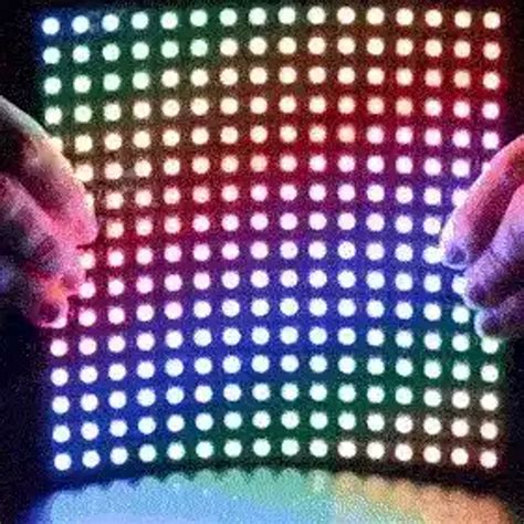 16x16 rgb led matrix flexible ws2812b neopixel proto pic