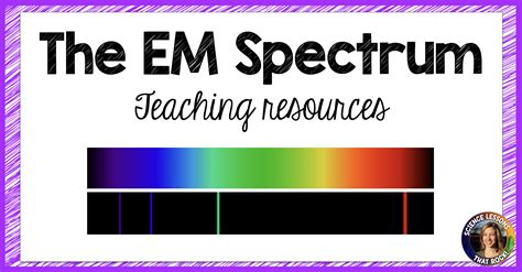 Teaching The Electromagnetic Spectrum Science Lessons That Rock