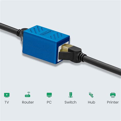 Buy Dingsun Rj45 Coupler Ethernet Inline Coupler Cat5 Adapter Extended Network Cable