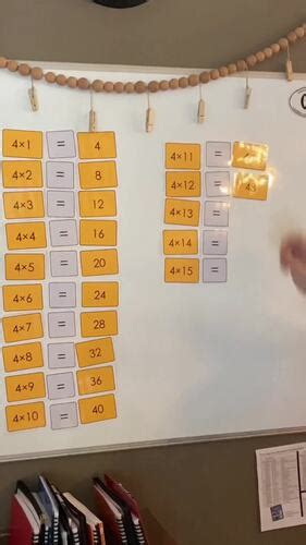 Classical Conversations Math Bundle Whiteboard Matching Activities