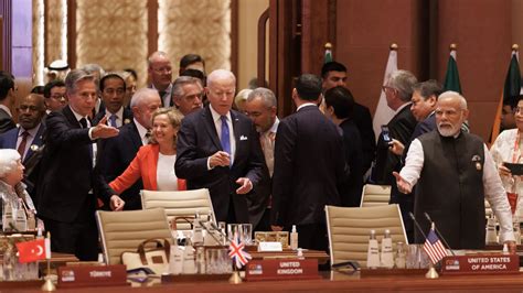 Los Líderes Del G20 Cenan En Nueva Delhi Con Cubiertos Revestidos En