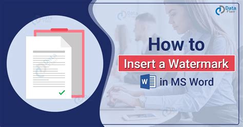 How To Insert A Watermark In Word DataFlair