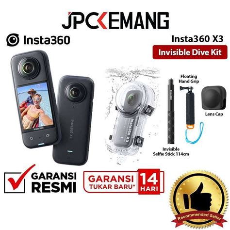 Promo Jpc Kemang Insta360 One X3 Action Camera Invisible Dive Case Kit Insta 360 One X3 Garansi