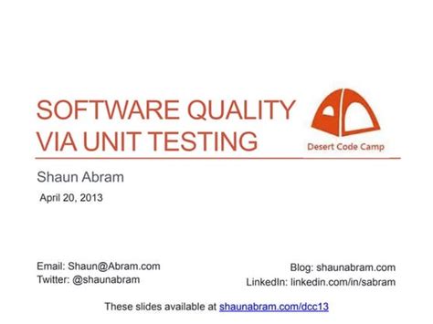Ni Week 2019 Labview Unit Testing Outlook And Tutorial Ppt