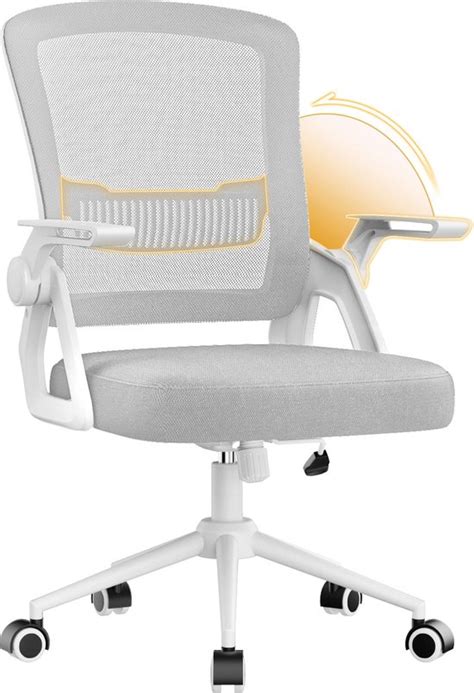 Ergonomische Bureaustoel Met Inklapbare Armleuningen In Hoogte