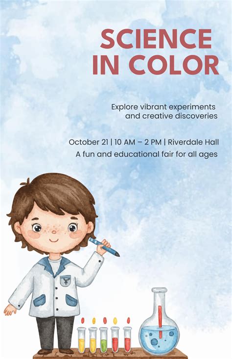 Free Science Fair Poster Templates Editable And Printable