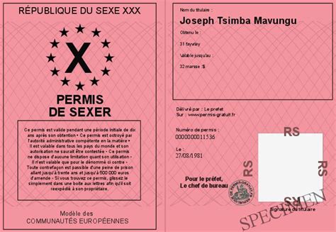 Permis De Sexer