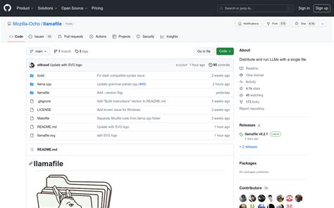 Llamafile使用入口地址 Ai网站最新工具和软件app下载