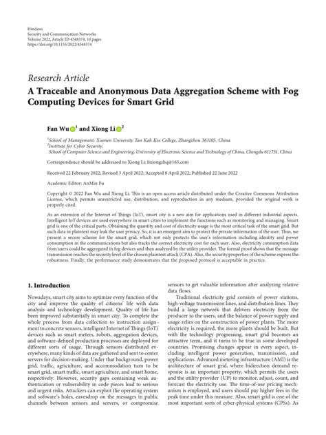 Pdf A Traceable And Anonymous Data Aggregation Scheme With Fog