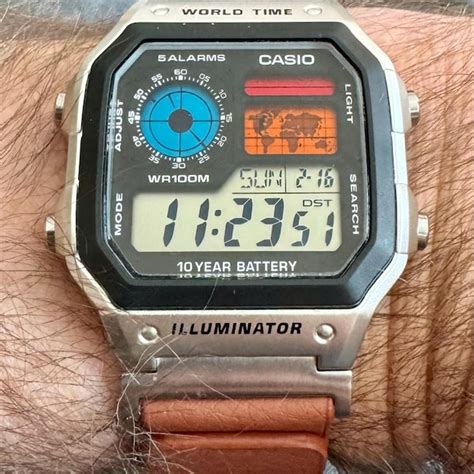 Casio Ae 1200 Modified Color Filtered Lcd Hydromod Case And Magnetic Loop Strap V2 Black