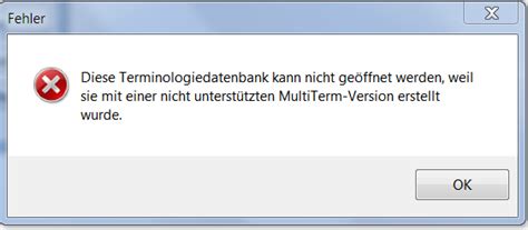 Multiterm 2017 Sr1 Does Not Recognize Termbases New Termbases Cannot Be Created 3 Multiterm