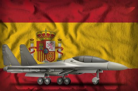 전투기 스페인 상태 플래그 배경에 요격기 3d 일러스트레이션 군용 항공기에 대한 스톡 사진 및 기타 이미지 군용 항공기 기 날기 Istock