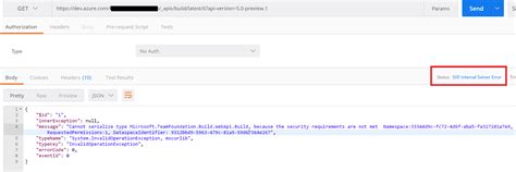Net Impossible To Get The Latest Build Using Azure Devops Api Stack Overflow
