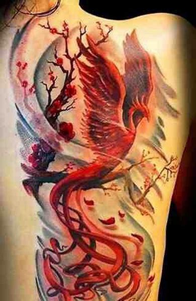 Татуировка феникс - значение, эскизы тату и фото