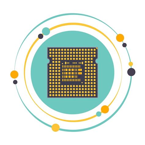 Premium Vector Cpu Central Processing Unit Microchip Technology