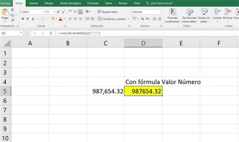 Función Valor Número en Excel Funciones De Texto En Excel Excel Intermedio