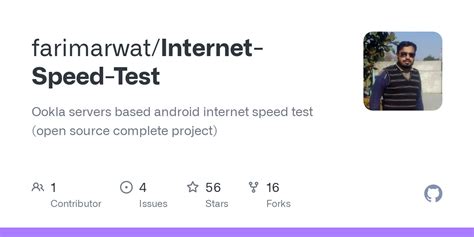 Github Farimarwatinternet Speed Test Ookla Servers Based Android