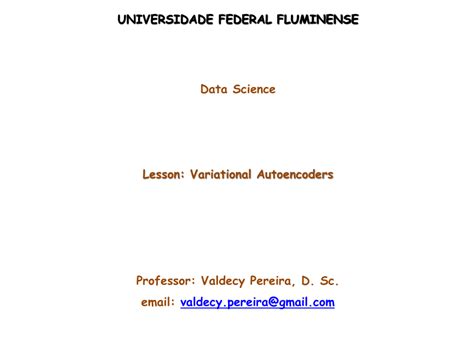 pdf data science neural networks 08 variational autoencoder