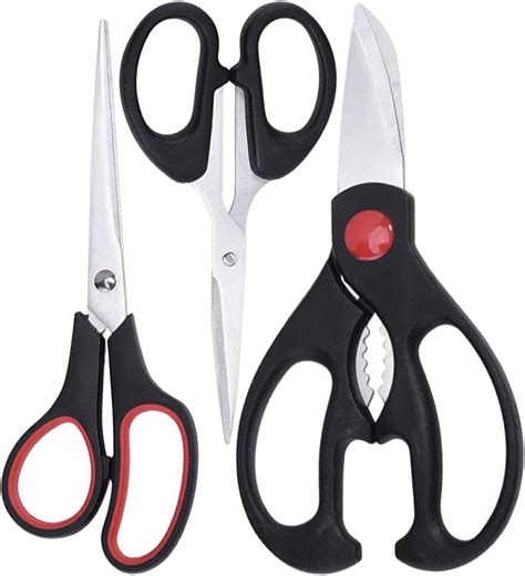 Kitchen Scissors For Food 3 Packs Stainless Steel Kitchen