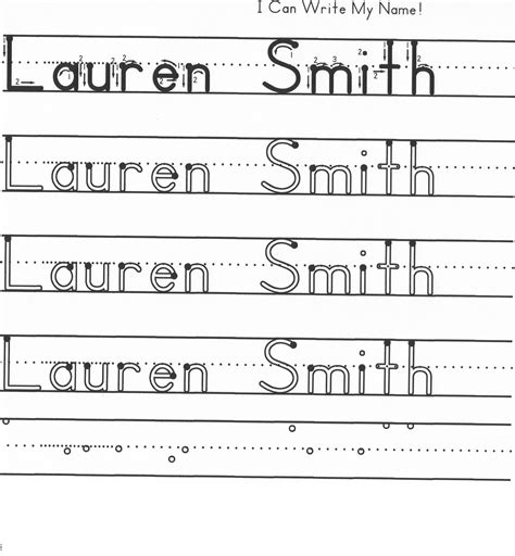 Free Editable Printable Name Tracing Worksheets