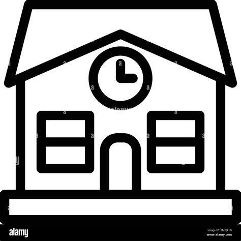 School Vector Illustration Line Icon Design Stock Vector Image And Art