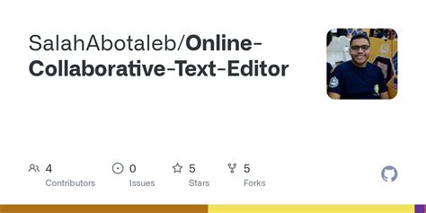 Github Salahabotalebonline Collaborative Text Editor