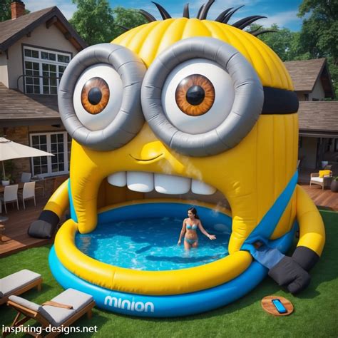 Inflatable Minion Pools Colorful Summer Fun