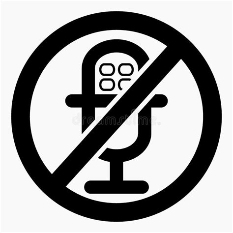 quiet stop sound not loud stock vector illustration of record vector 260530363