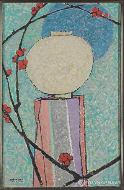 김환기 그림 속의 매화 이미지 03 네이버 블로그 Korean painting Fine art painting