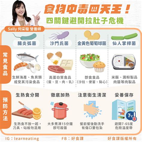 2026 營養師解析 常見食物中毒原因！哪些細菌有危害？來源、說明懶人包